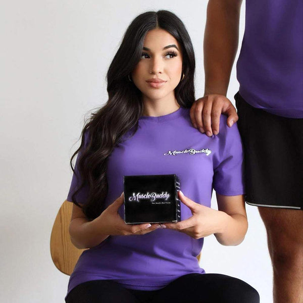 Purple Graphic Tee — Muscle Buddy